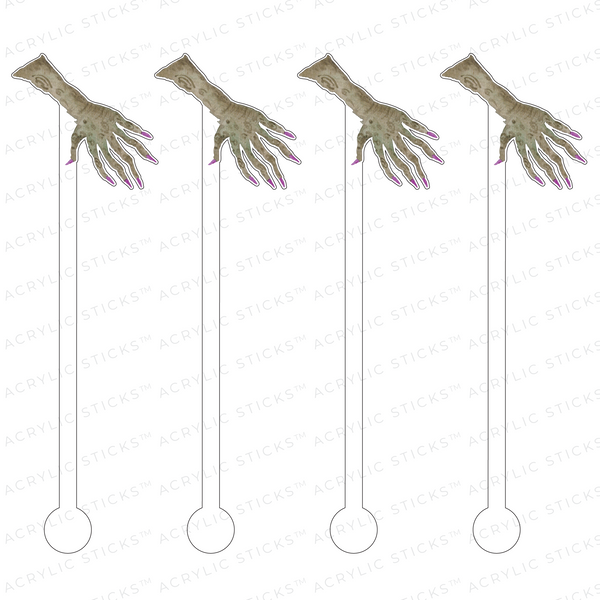 CREEPY HAND ACRYLIC STIR STICKS – XO ACRYLICS | ACRYLIC STICKS