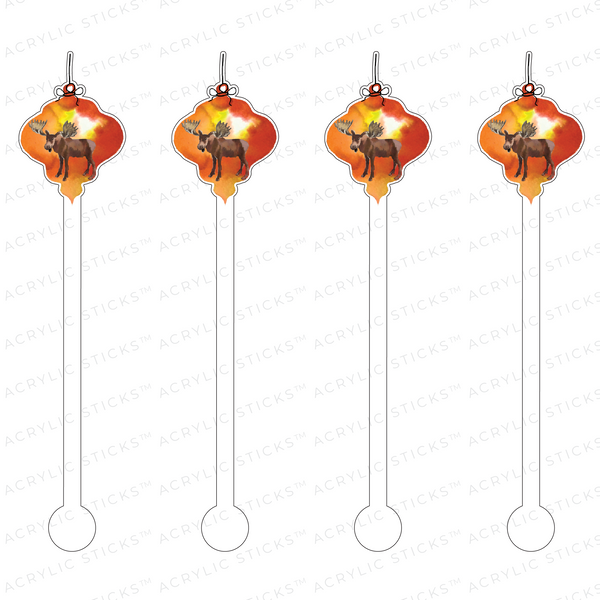 MOOSE ORNAMENT ACRYLIC STIR STICKS – XO ACRYLICS | ACRYLIC STICKS
