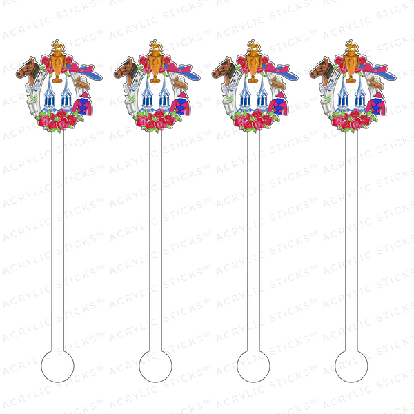 AS X TAYLOR BEACH DESIGN DERBY CREST ACRYLIC STIR STICKS – XO ACRYLICS ...