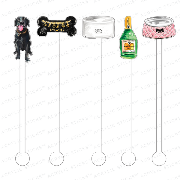 MY BLACK LAB SURVIVAL KIT ACRYLIC STIR STICKS COMBO – XO ACRYLICS ...