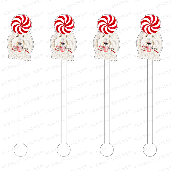 WHITE DOODLE PEPPERMINT PROFILE ACRYLIC STIR STICKS – XO ACRYLICS ...
