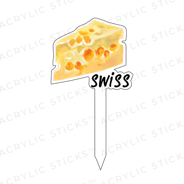 SWISS FROMAGE ACRYLIC STICK – XO ACRYLICS | ACRYLIC STICKS