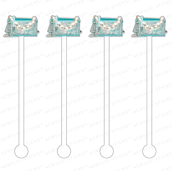 AQUA TWEED CLUTCH ACRYLIC STIR STICKS – XO ACRYLICS | ACRYLIC STICKS