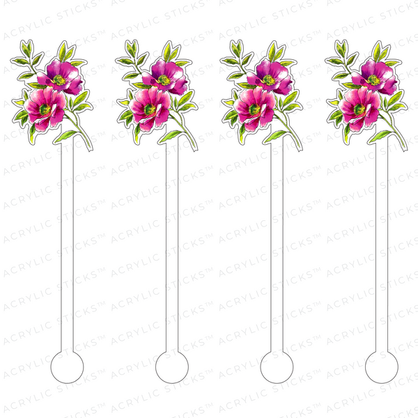 HAUTE ANEMONES ACRYLIC STIR STICKS – XO ACRYLICS | ACRYLIC STICKS