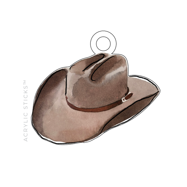 COWBOY HAT ACRYLIC GIFT TAG – XO ACRYLICS | ACRYLIC STICKS
